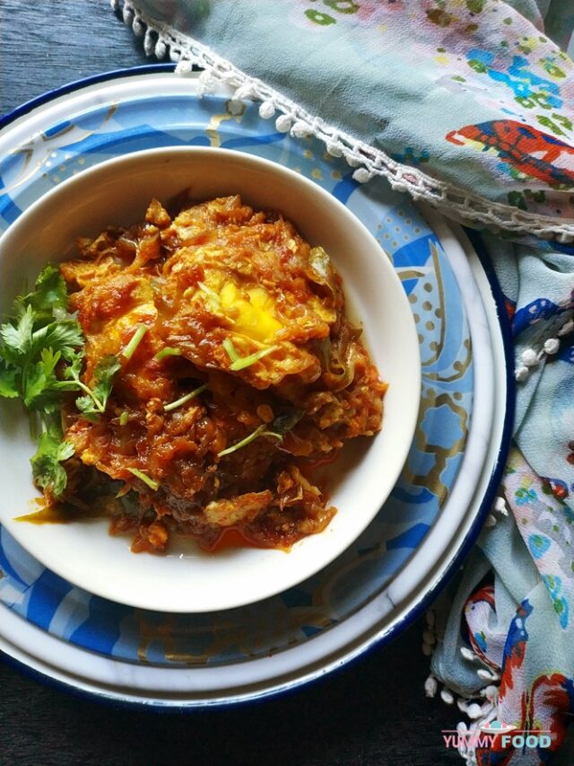 Khagina – Spicy Scrambled Eggs - Yummy Food