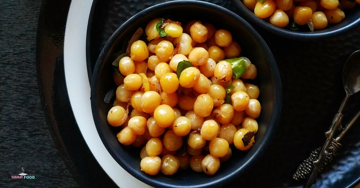 White Peas Sundal | Pattani Sundal - Yummy Food